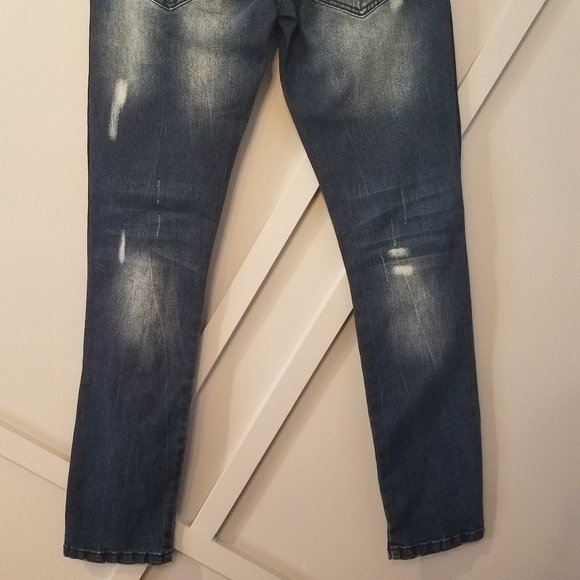 Kilogram | Jeans | Kilogram Bbo M Blue Denim Orangewhite Stripe | Poshmark